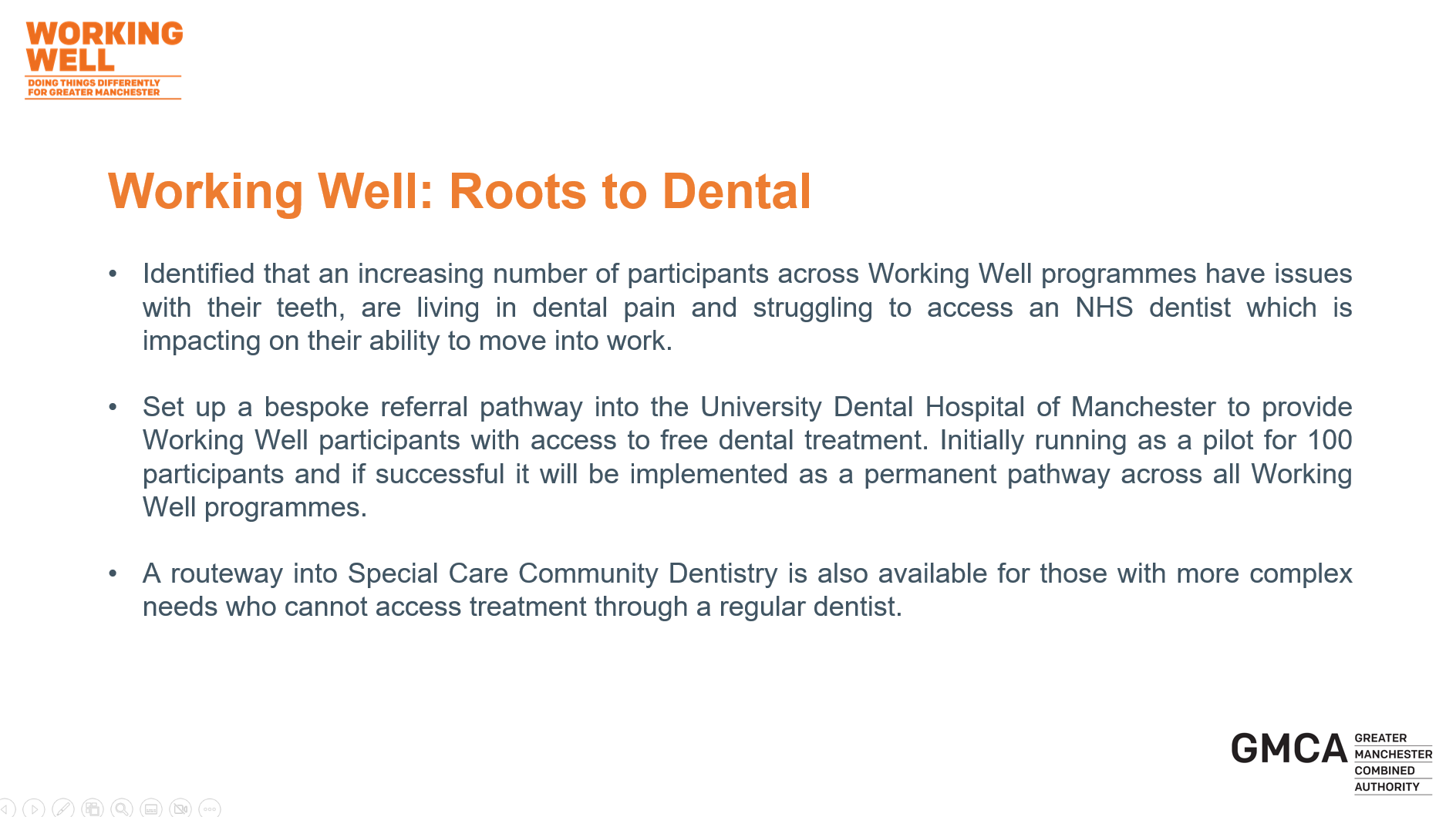 Working Well - Roots to Dental | FHFA Academy